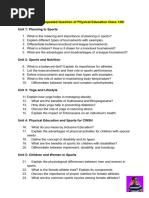 Class XII Physical Education Syllabus 2025-26 | PDF | Physical ...