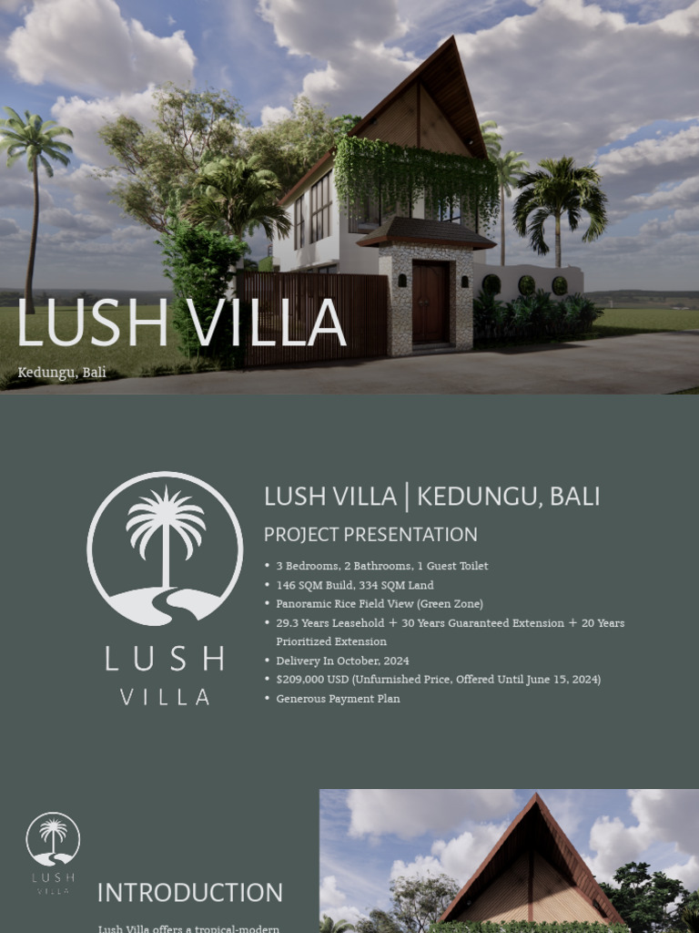 Lush Villa Presentation - $209K | PDF | Room | Home