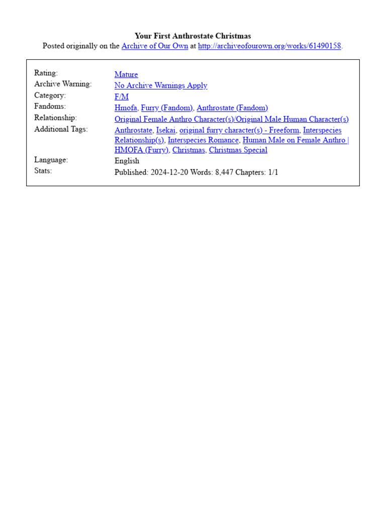 Your First Anthrostate1 | PDF