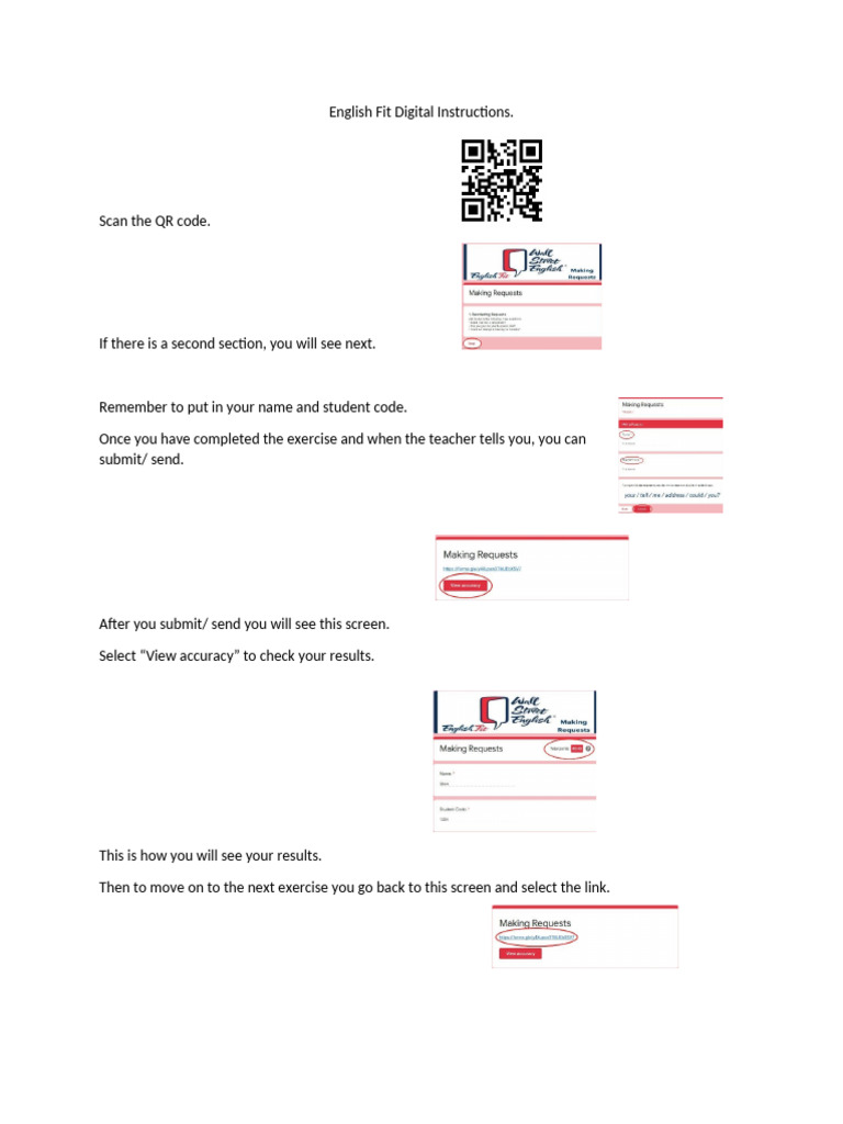 English Fit Digital Submission Guide | PDF