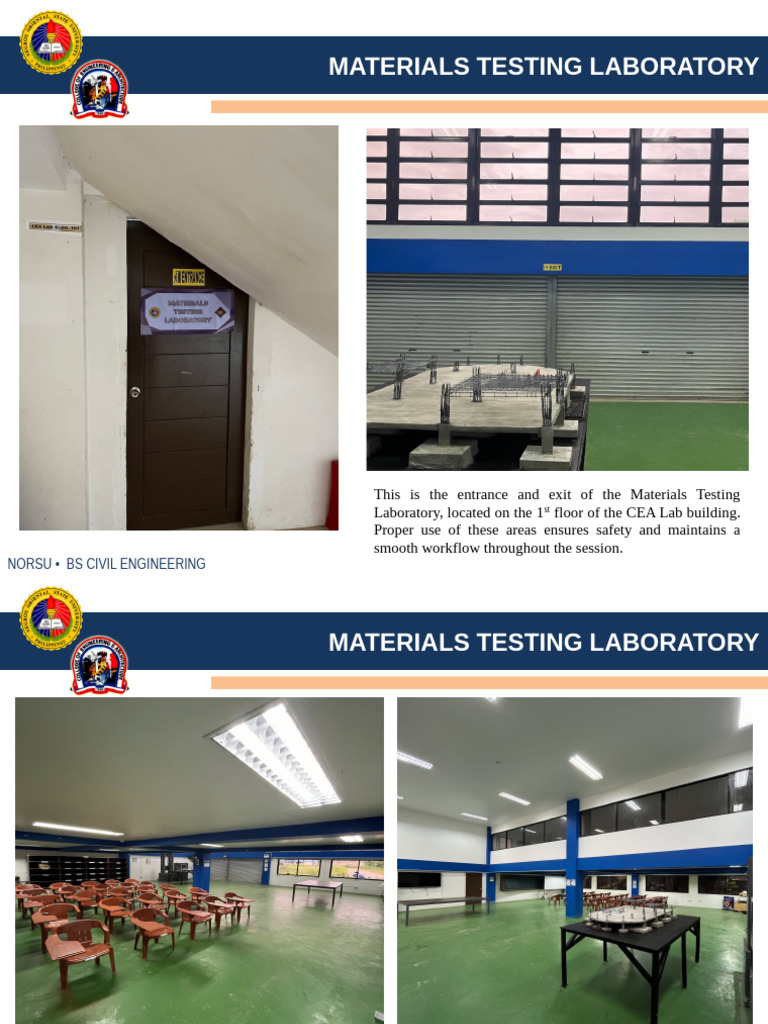 NORSU Materials Testing Laboratory Overview | PDF