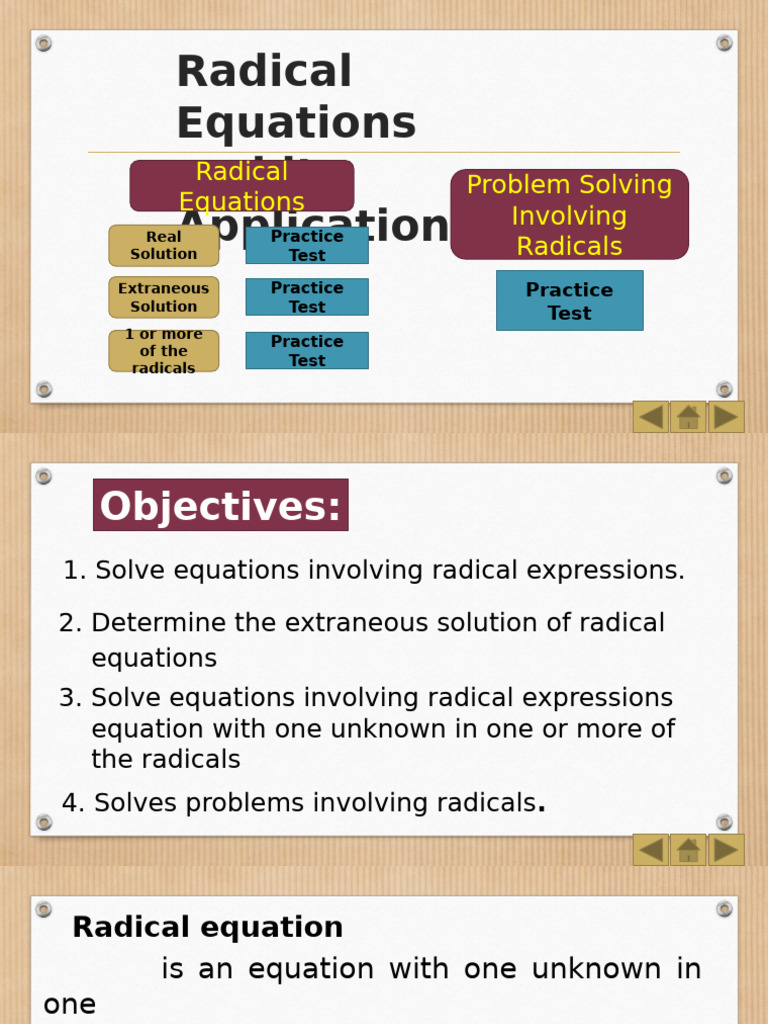 6.Q2.Radical.equation.application | PDF | Equations | Exponentiation