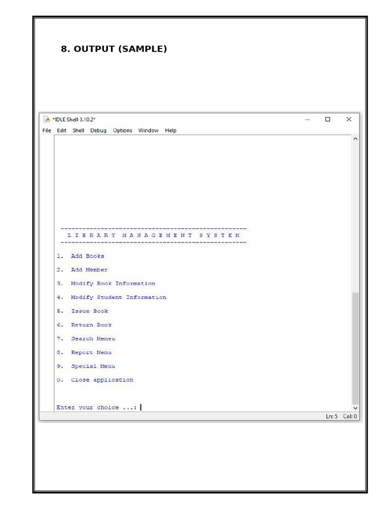 Output (Sample) Library | PDF
