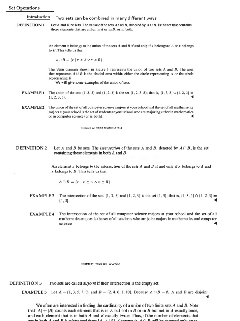Set Theory: Inclusion-Exclusion | PDF