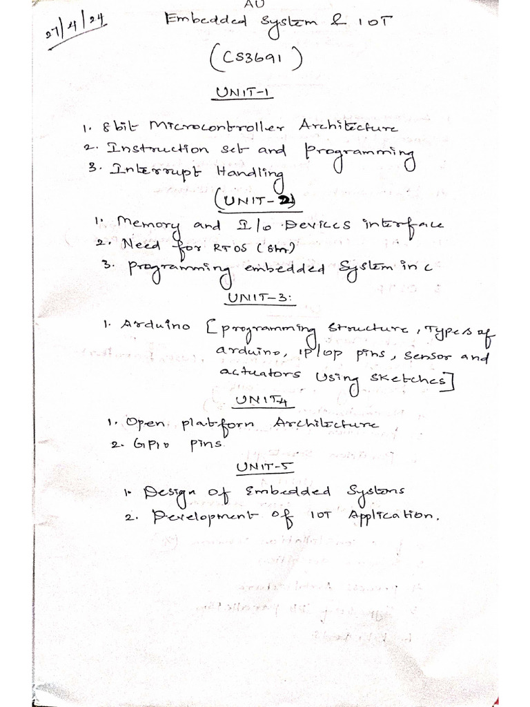 IOT Important Questions | PDF