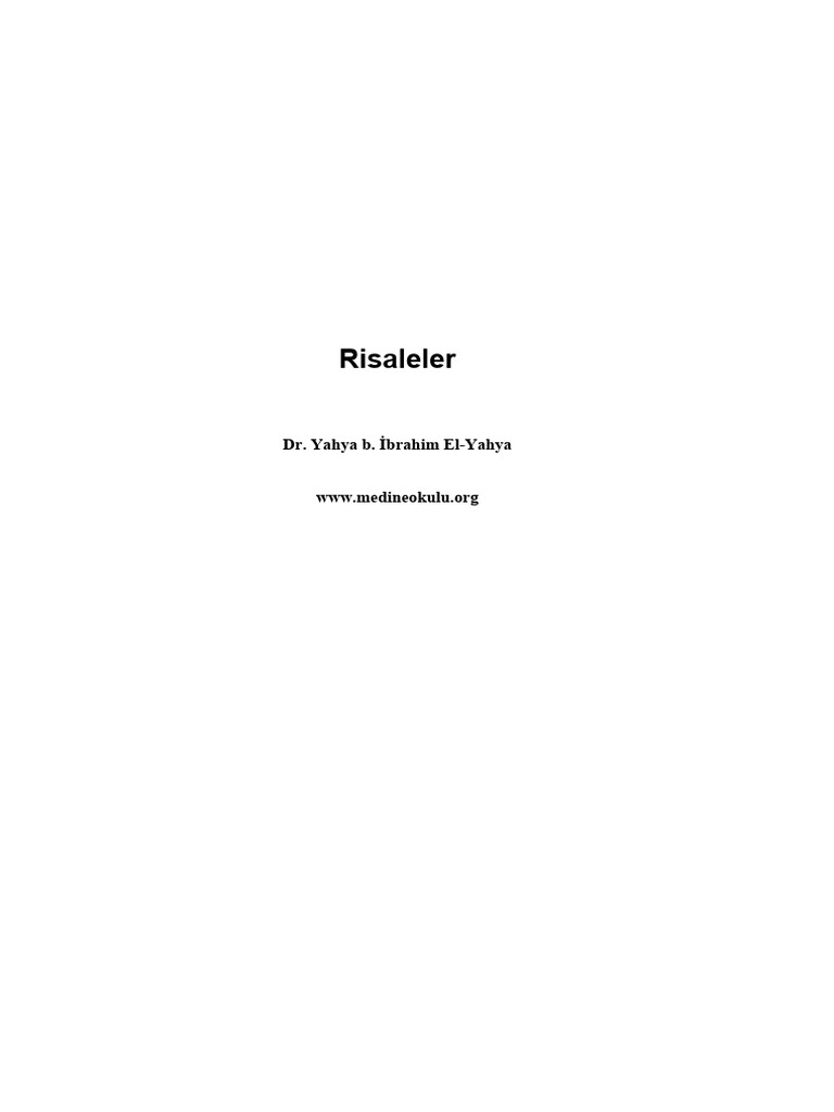 Risaleler | PDF