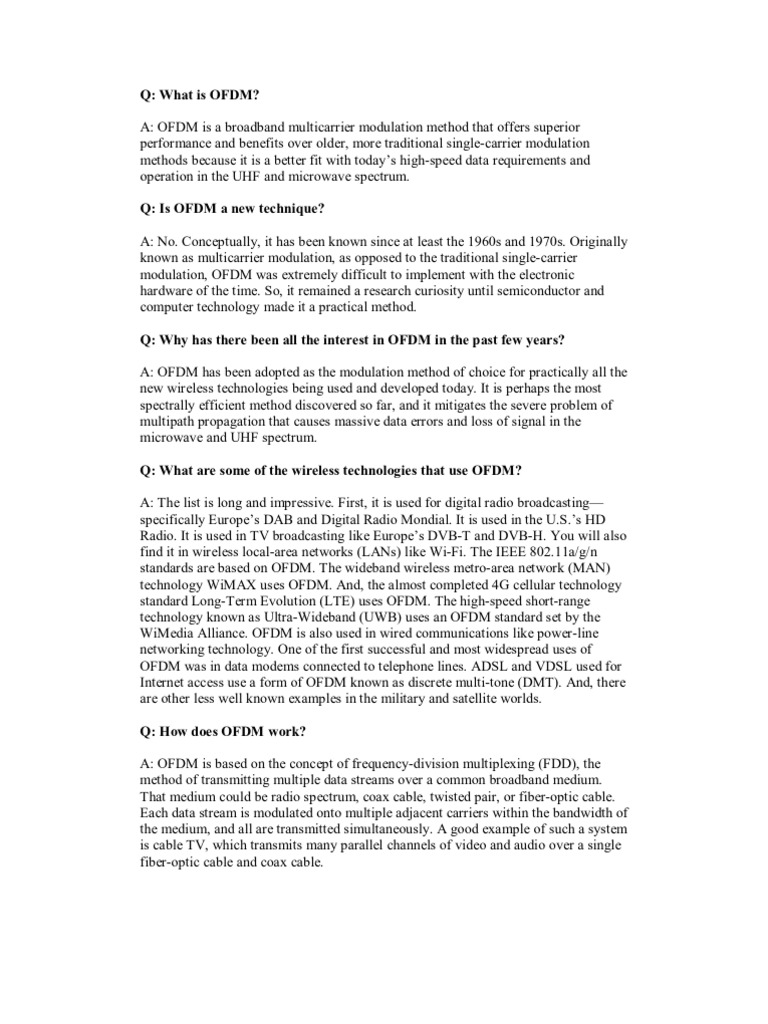 All About OFDM | PDF | Orthogonal Frequency Division Multiplexing ...
