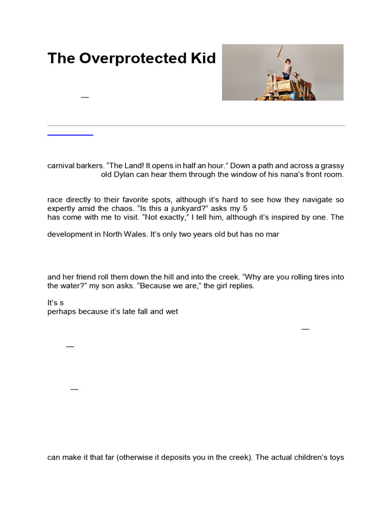 The-Overprotected-Kid | PDF | Playground