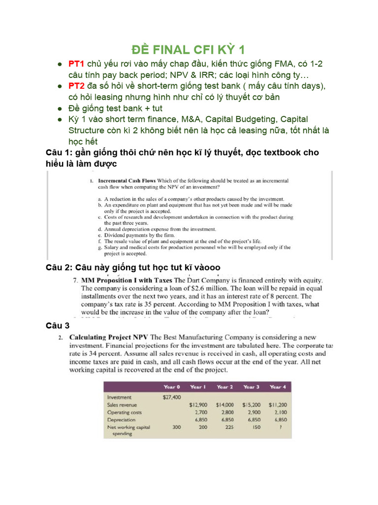PT + Final Cfi | PDF
