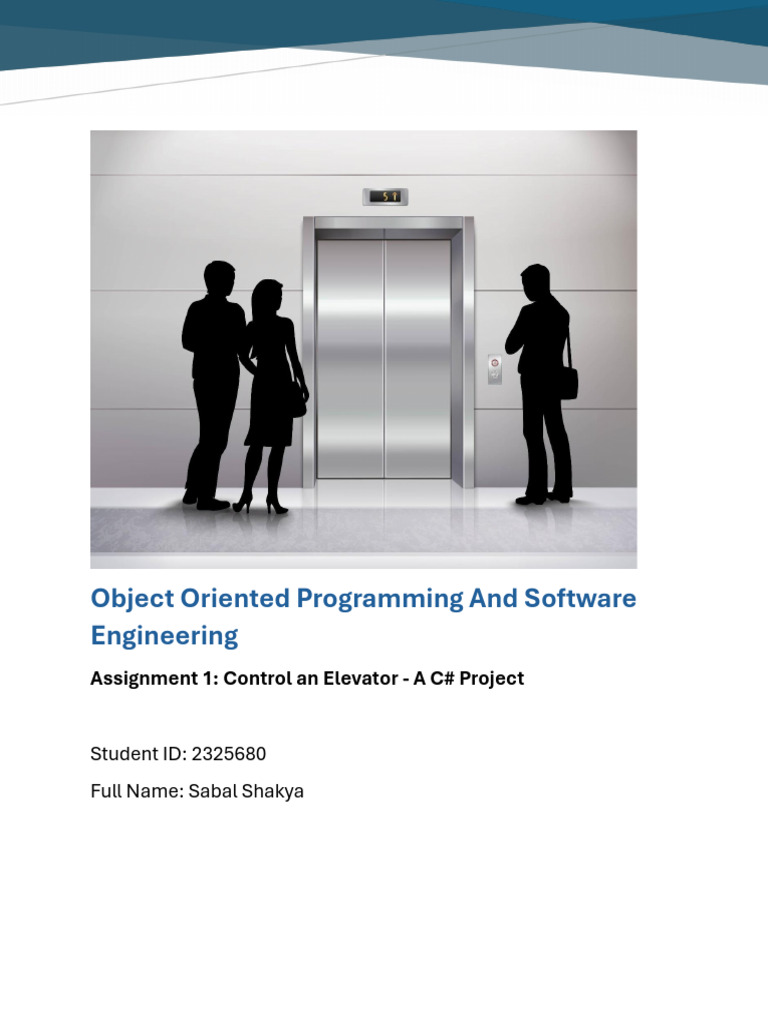 CIS116-2 StudentID 2325680 Sabal Shakya Assignment1 | PDF | Databases | Elevator