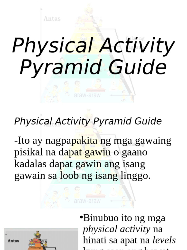 Physical Activity Pyramid Guide | PDF
