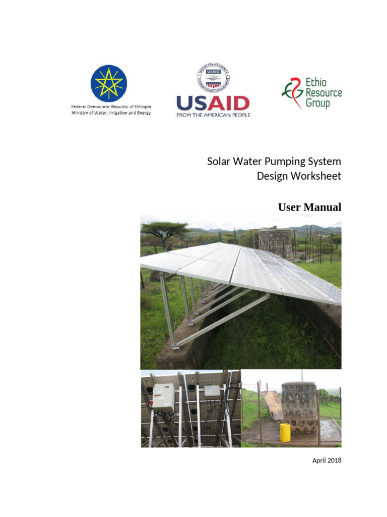 Solar Water Pumping Design Toolkit | PDF | Photovoltaic System | Pump