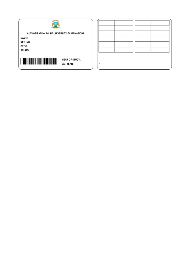 4262 ExamCard | PDF
