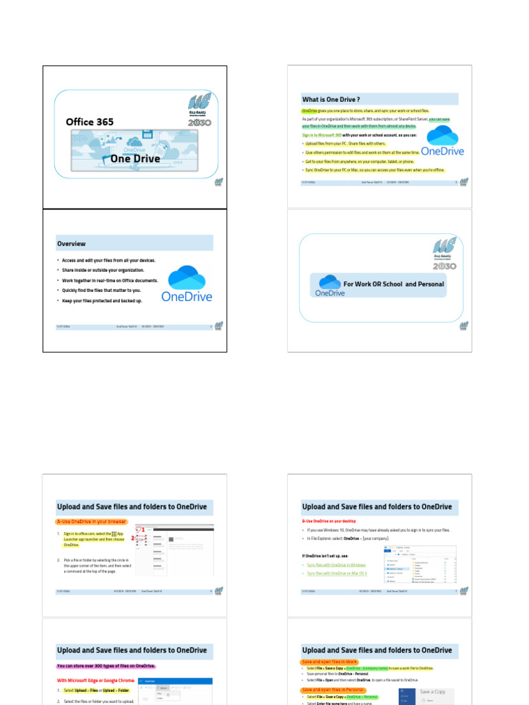 OneDrive Guide for Office 365 Users | PDF | Microsoft Office | Computer File
