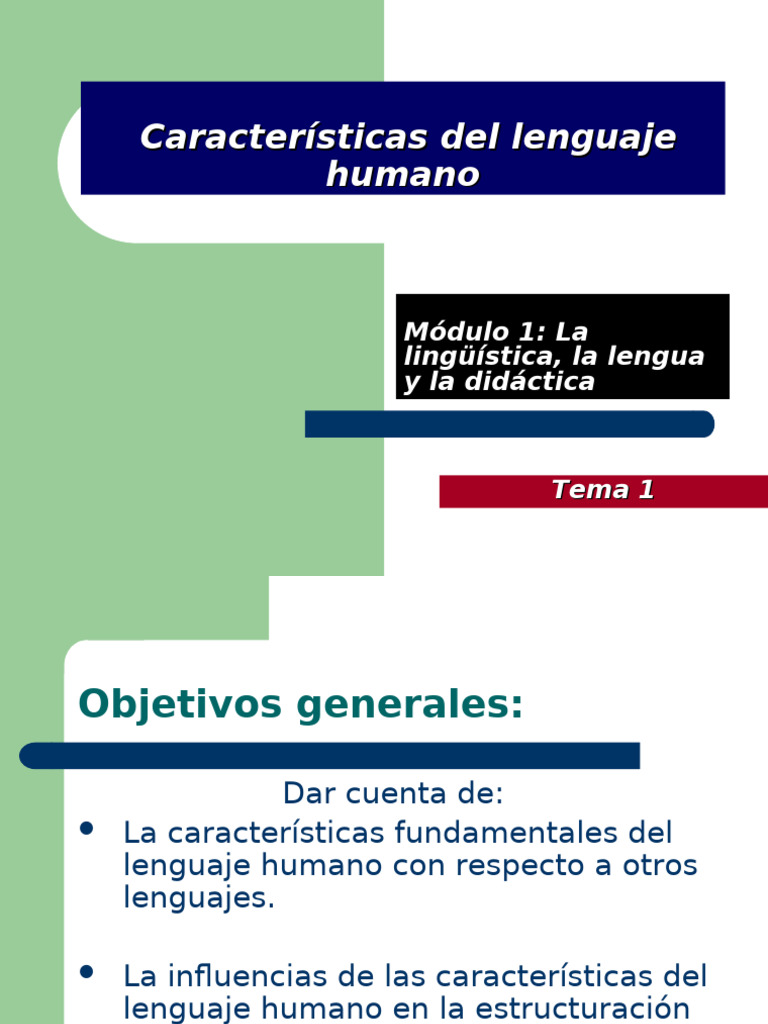 Características del lenguaje humano | PDF | Lingüística | Traducciones