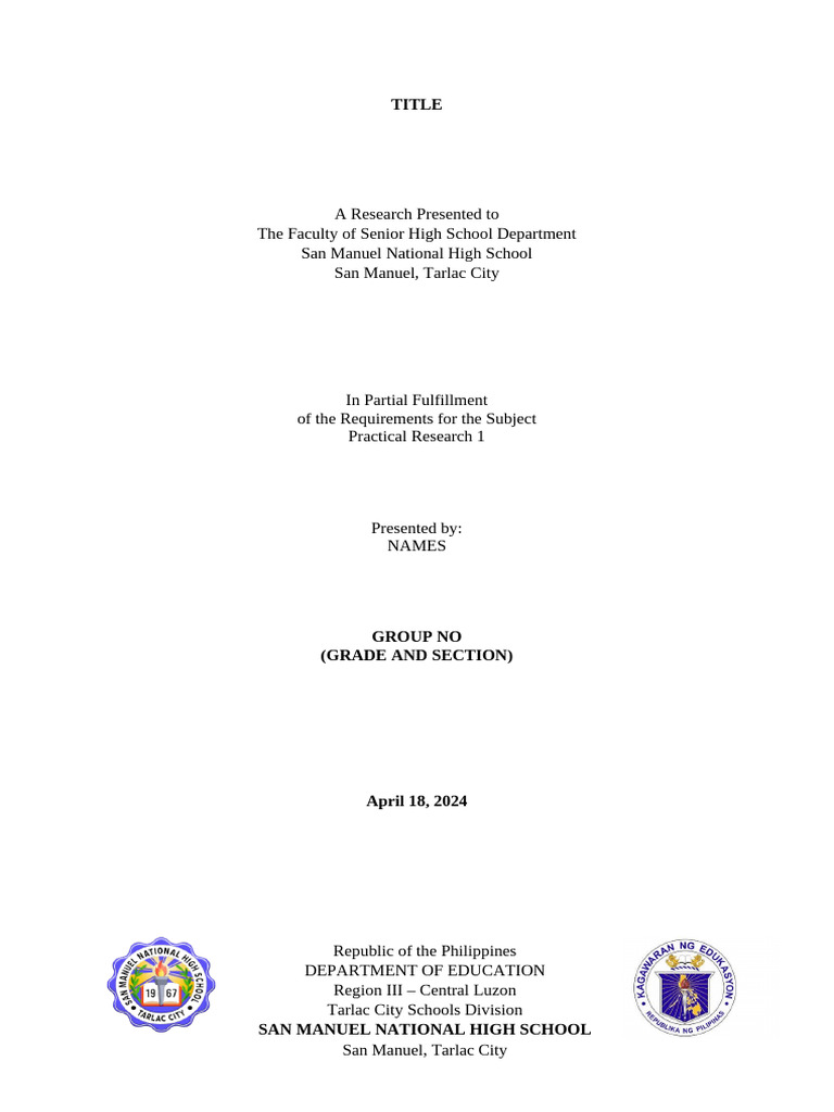 Research Paper Template | PDF | Methodology