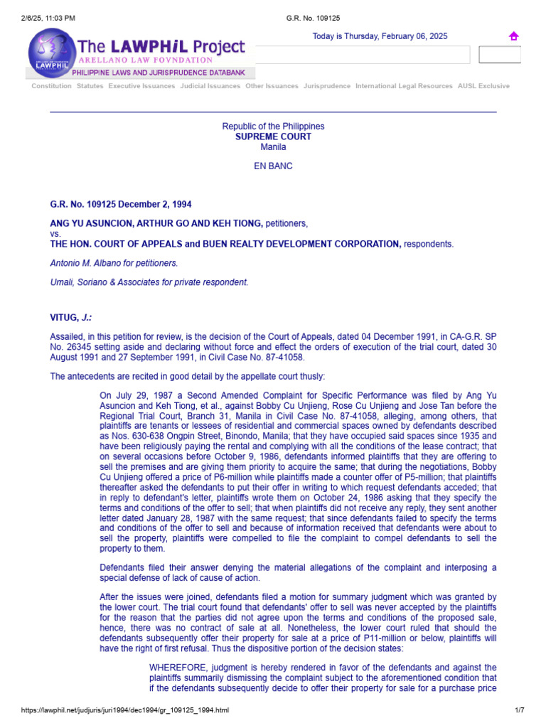 01 ANG YU | PDF | Offer And Acceptance | Judgment (Law)