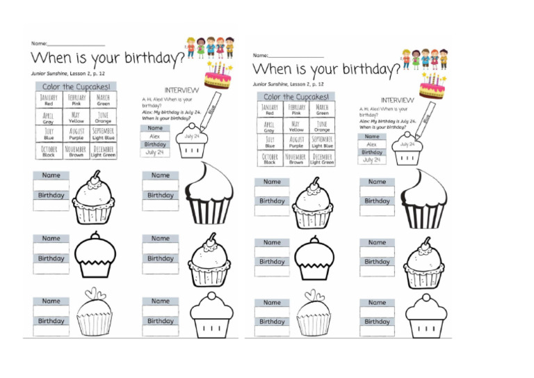 When Is Your Birthday Steps | PDF