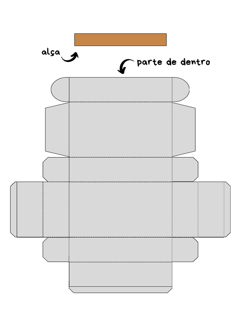 Molde Mala de Viagem de Papel | PDF