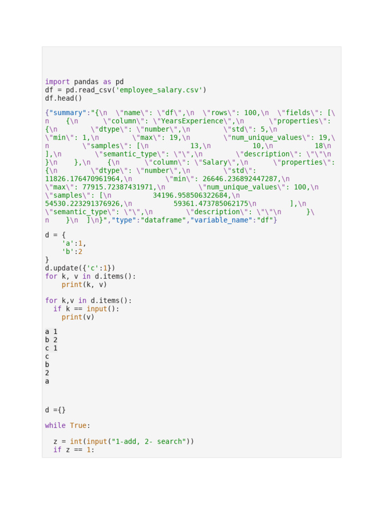 Python Data Analysis and ML Basics | PDF | Applied Mathematics ...
