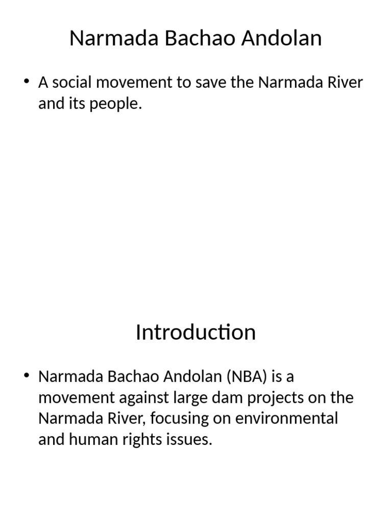 Narmada Bachao Andolan | PDF