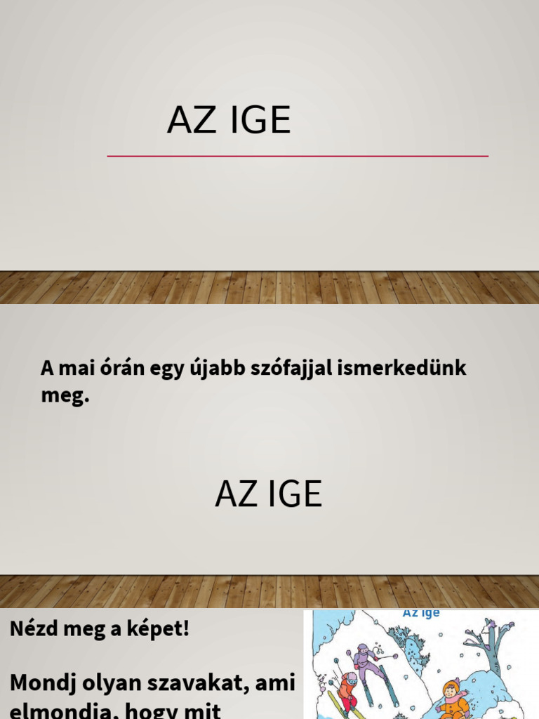 Az ige_duplaórás | PDF