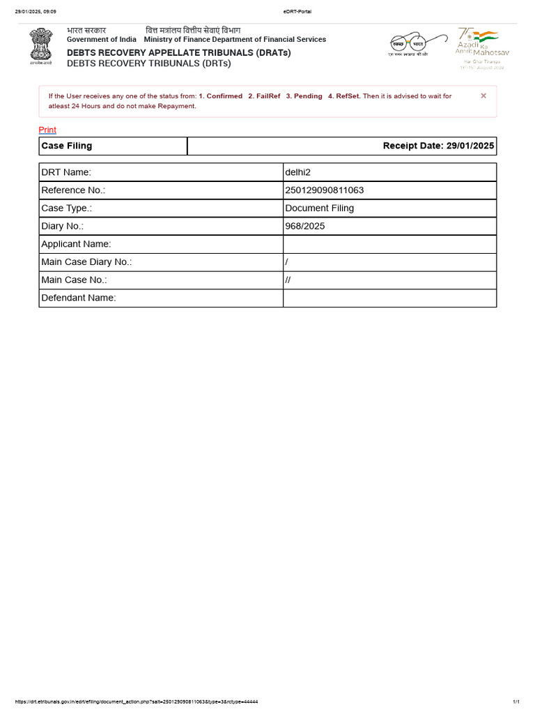 eDRT Portal | PDF