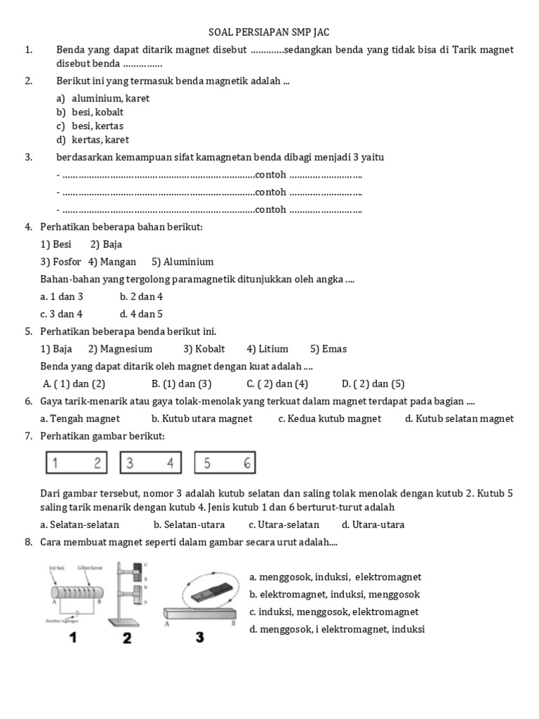 Soal Magnet Dan Trafo Bagian 2 | PDF