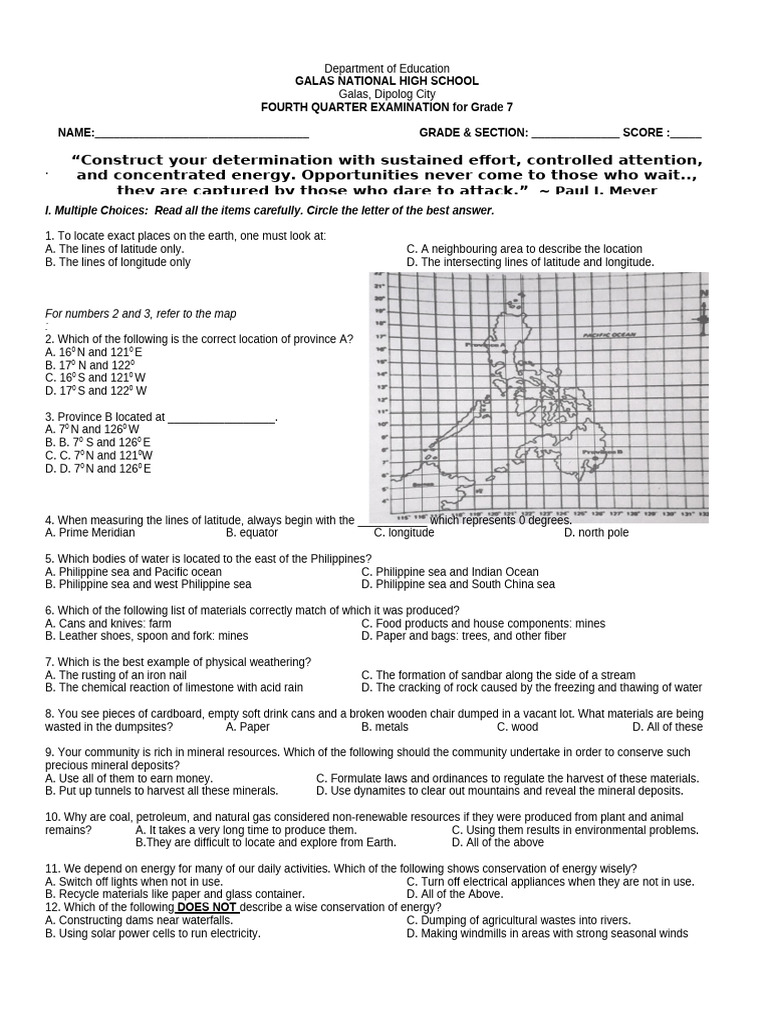 Science 7 4TH Quarter | PDF | Atmosphere Of Earth | Atmosphere