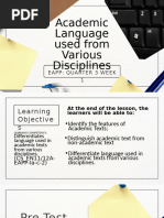 Characteristics and Features of Academic Text | PDF | Subject (Grammar ...