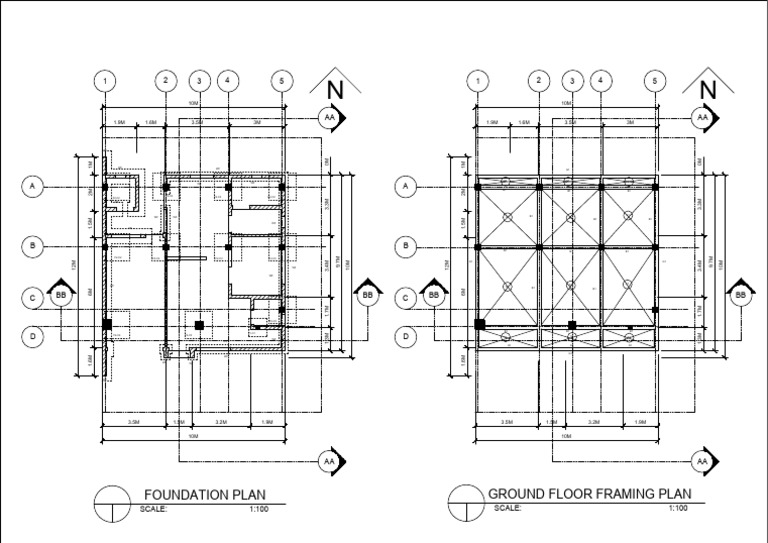 Foundation and Ground Floor Plans | PDF