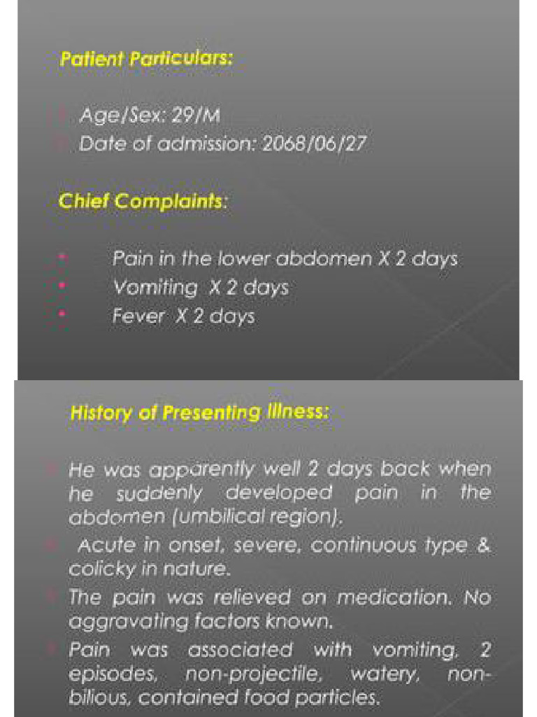 Sachin 28th (Acute Appendicitis) | PDF