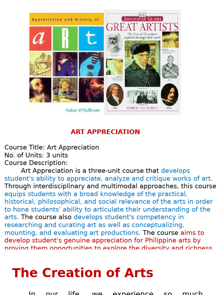 Lesson-1 | PDF | Paintings | The Arts