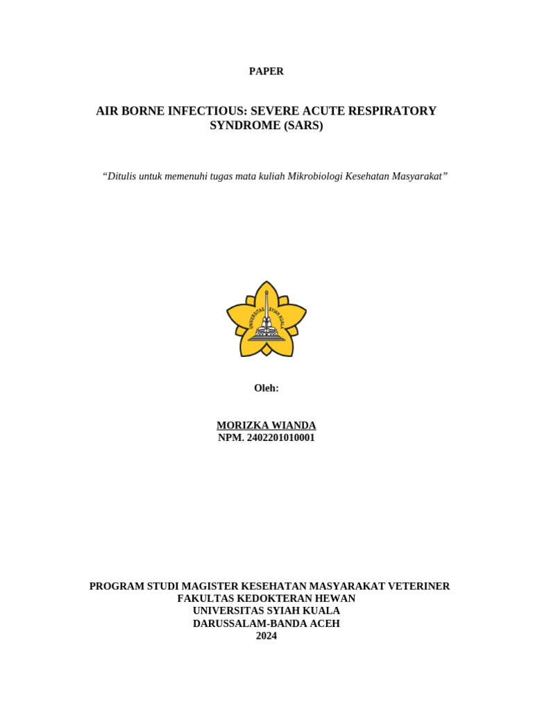 PAPER Sars Cover | PDF