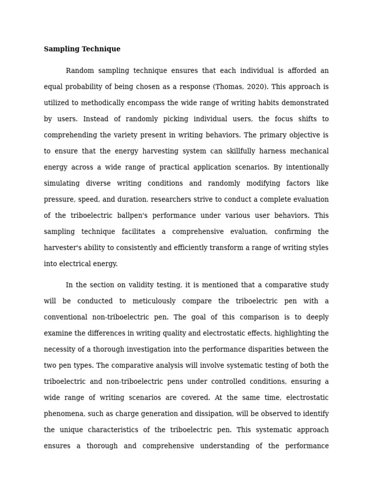 2tribo E Pen Sampling Technique | PDF