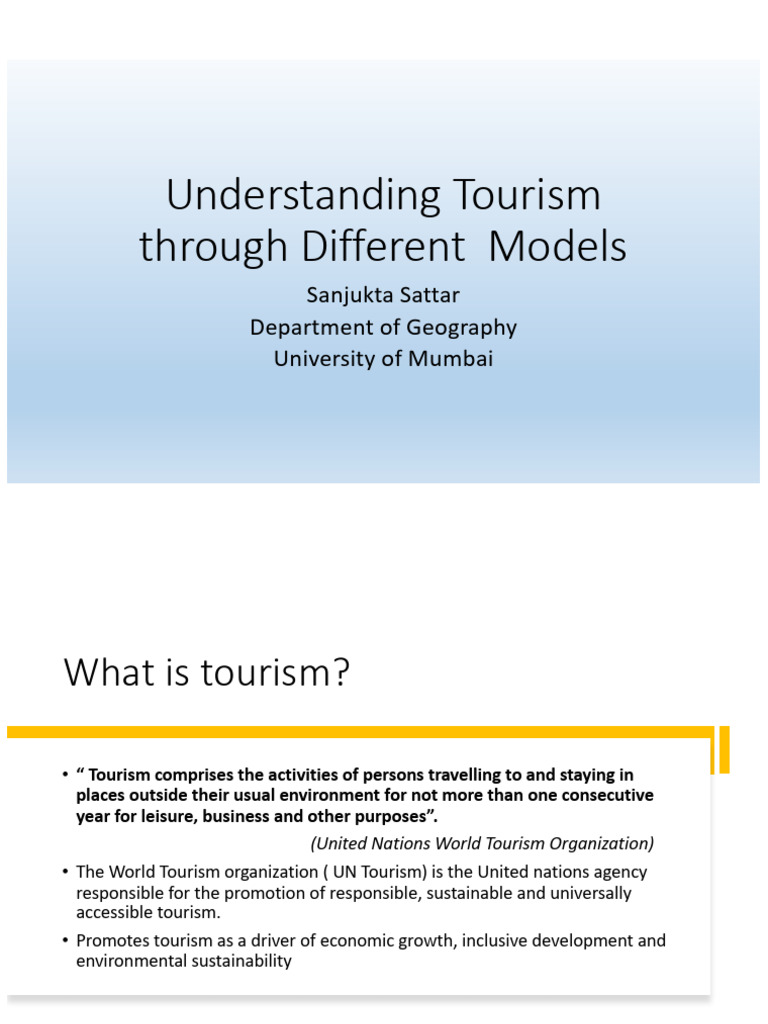 Understanding Tourism & Tourism Development | PDF | Tourism | Psychology