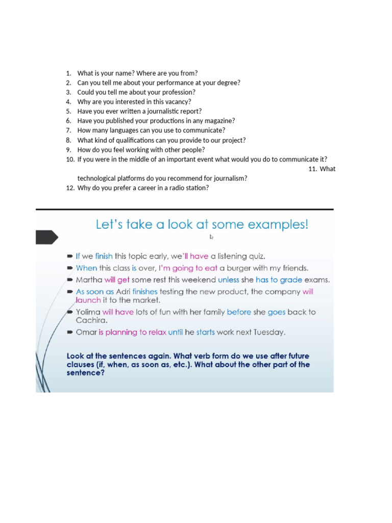 English Topics for Journalism Interviews | PDF