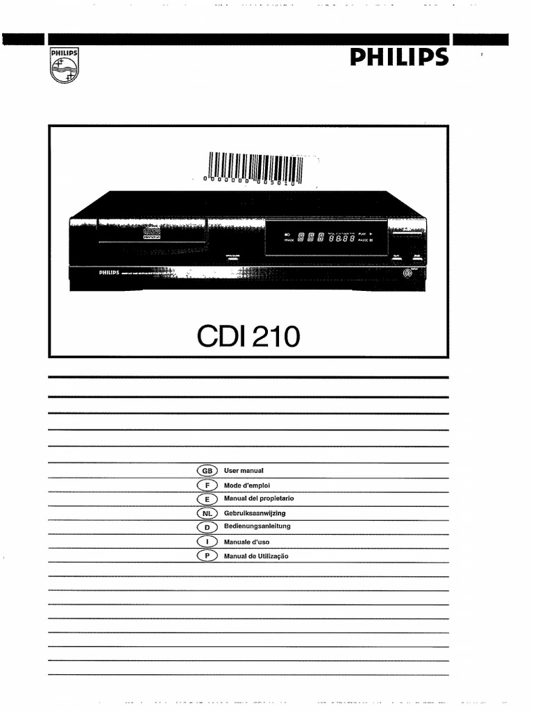 91 Philips CD-i 210-Manual | PDF