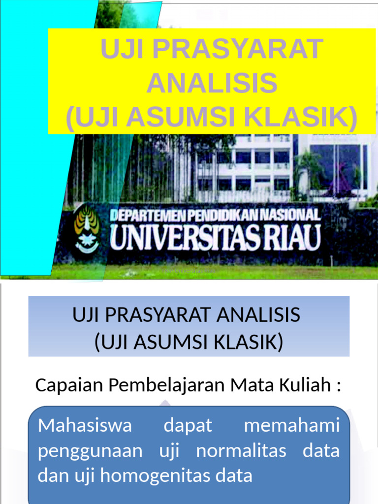 Pert-7-8-Uji Prasyarat Analisis | PDF