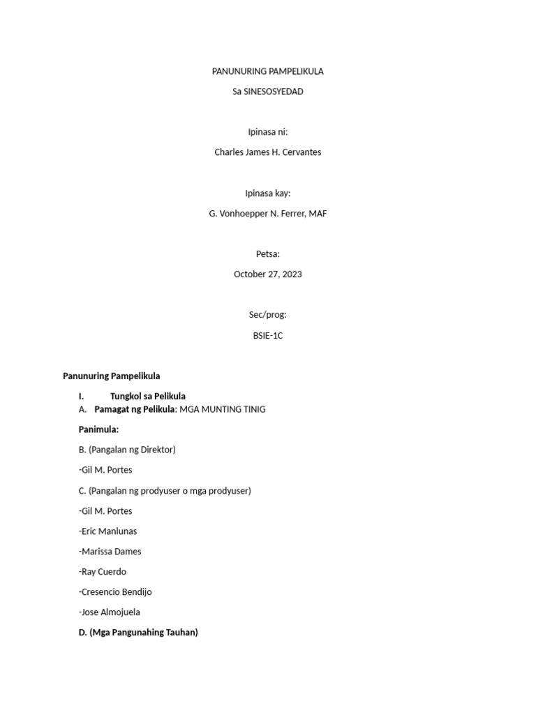 Mga Munting Tinig | PDF