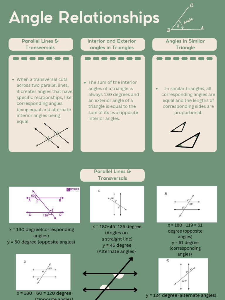 Angle Relationships | PDF | Triangle | Elementary Geometry