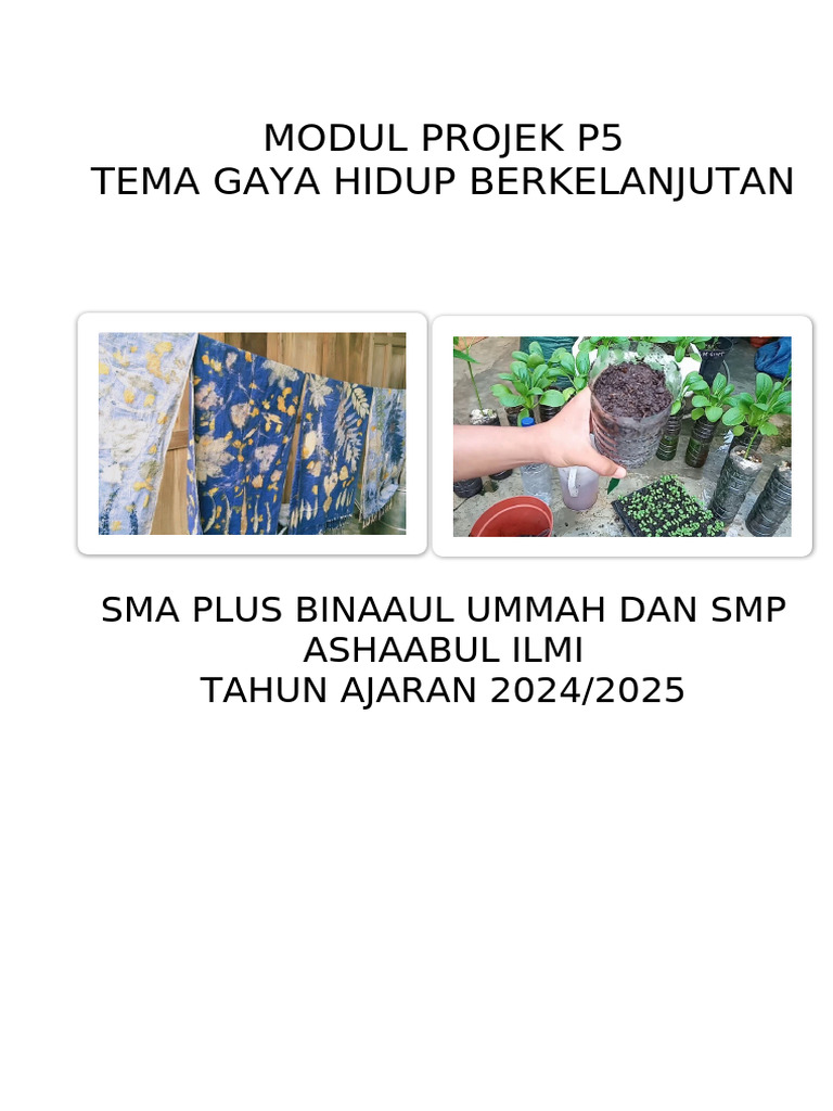 Pengelolaan Sampah Berkelanjutan P5 | PDF