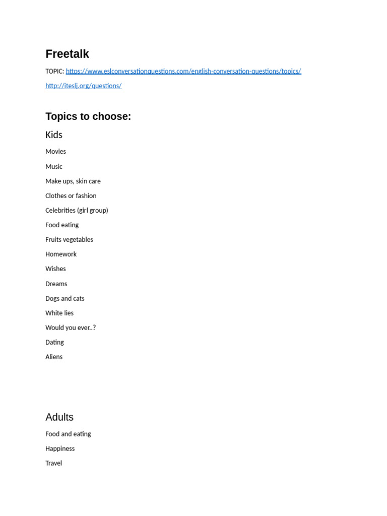IELTS Freetalk | PDF