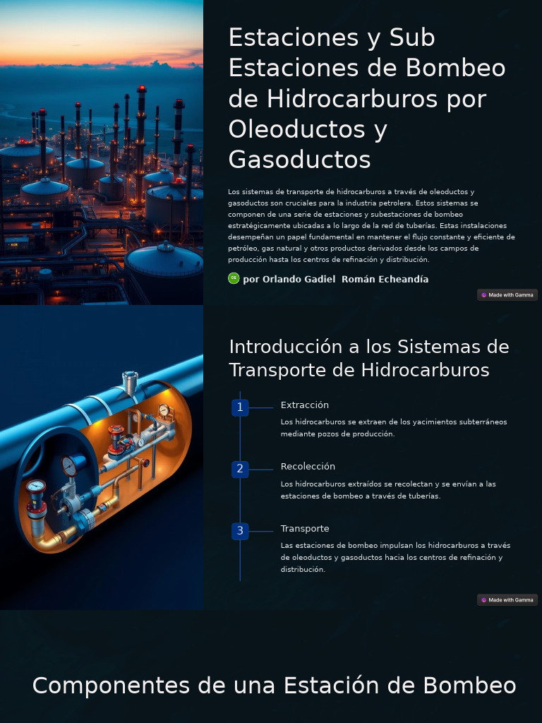 Estaciones y Sub Estaciones de Bombeo de Hidrocarburos Por Oleoductos y Gasoductos | PDF ...