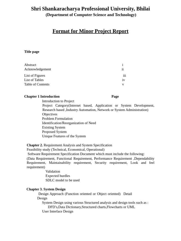 Guidelines For Submission of Minor Project Final Report | PDF | Firewall (Computing) | Computing