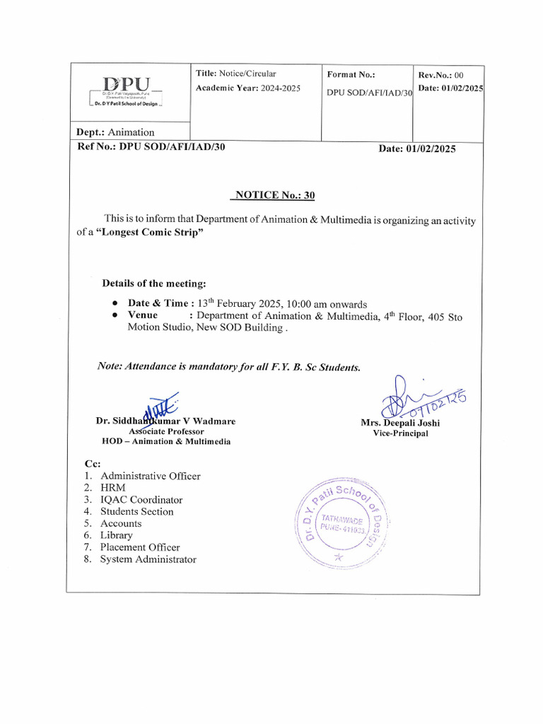 Comic Strip Notice and Poster | PDF