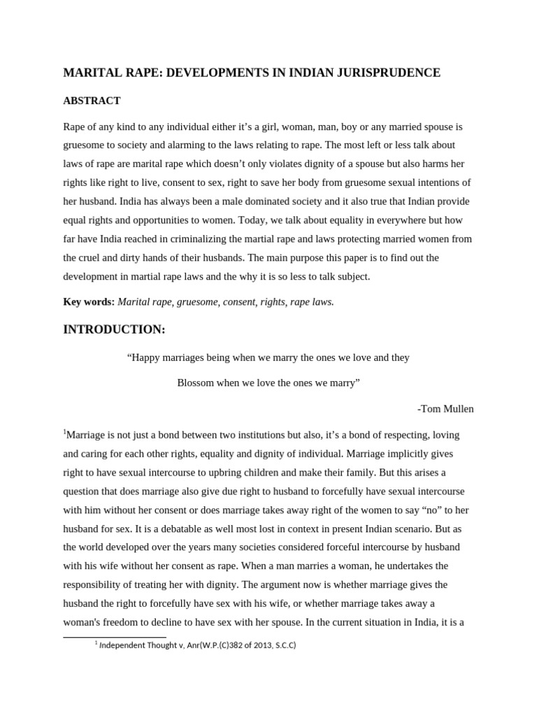 Document From Jatin Sharma | PDF | Rape | Marriage