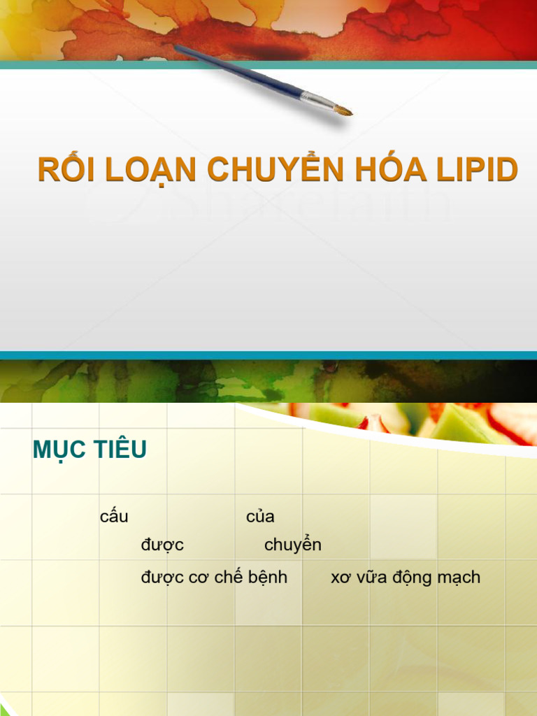 6. Rối Loạn Chuyển Hóa LIPID | PDF