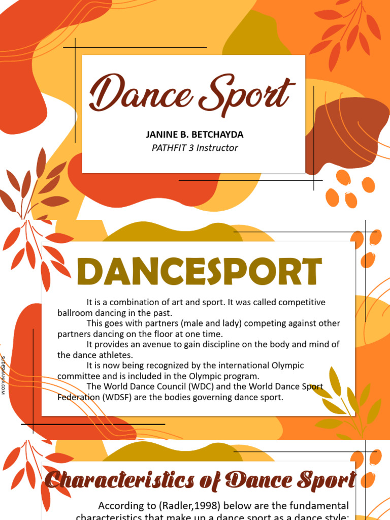 PATHFIT 3 - Lesson 3 - Dancesports Introduction | PDF | Ballroom Dance | Dances