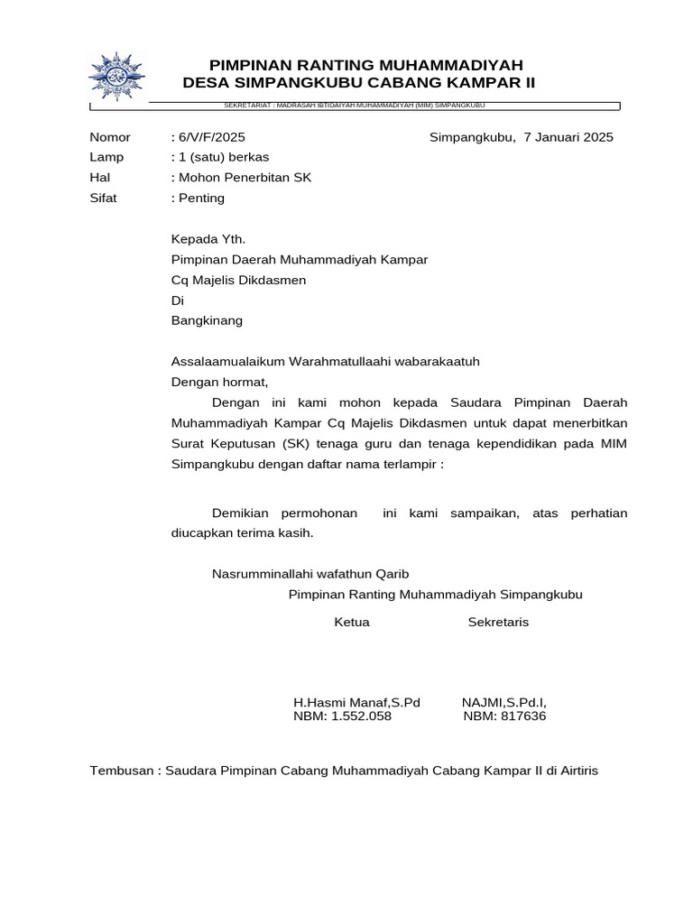 PRM rekom SK guru 2025 | PDF